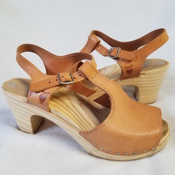 Sandgrens | Shoes | Sandgrens Swedish Handmade Wooden Clog Sandal Sz 38 ...